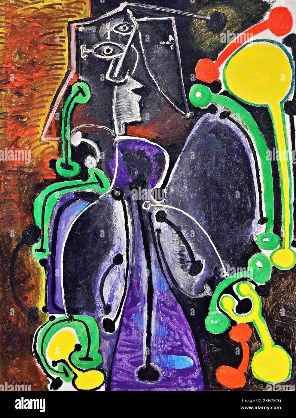 Woman Sitting, 1949 (Painting) by Artist Picasso, Pablo (1881-1973 ...