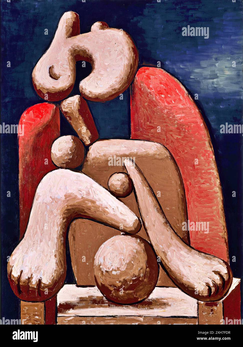 Picasso woman red Stock Vector Images - Alamy