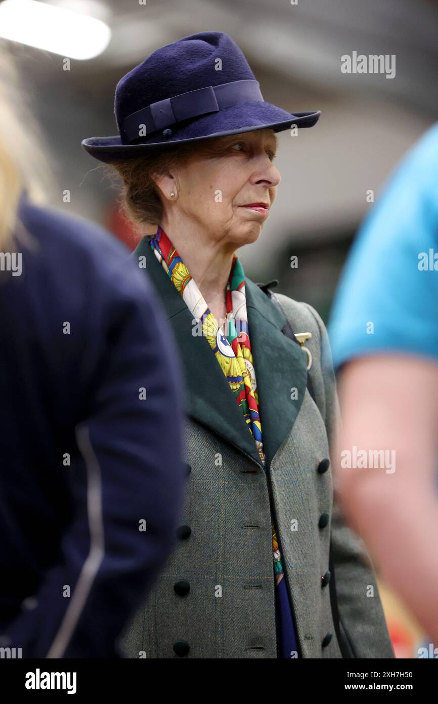 The Princess Royal during a visit to the Riding for the Disabled ...
