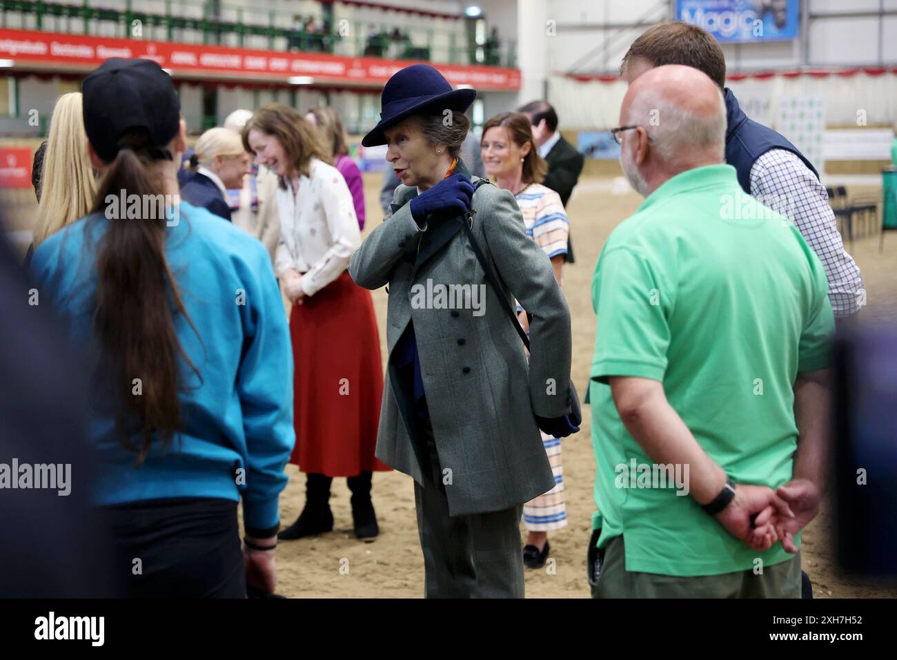 The Princess Royal during a visit to the Riding for the Disabled ...
