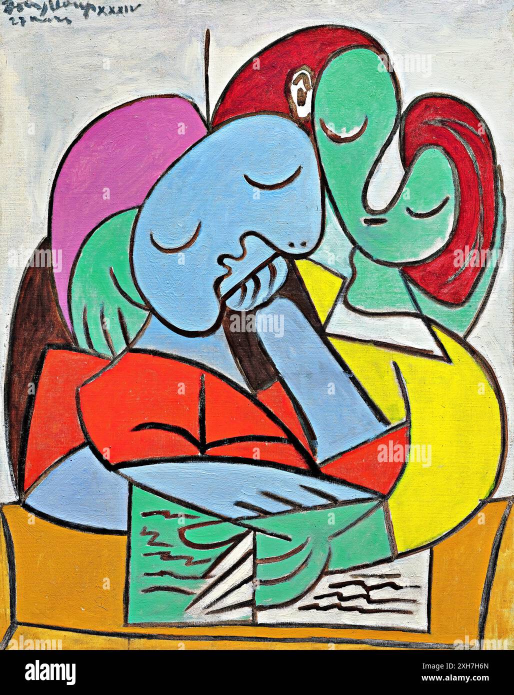 Women Reading (Two Characters) 1934 (Painting) by Artist Picasso, Pablo ...