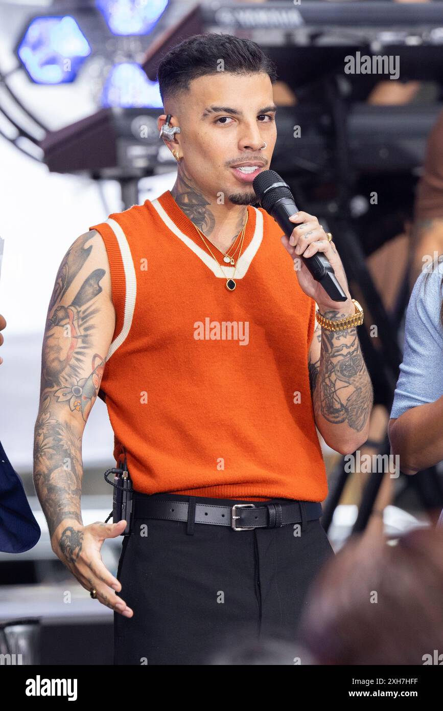 Puerto Rican singer Rauw Alejandro performs on NBC's Today show at ...