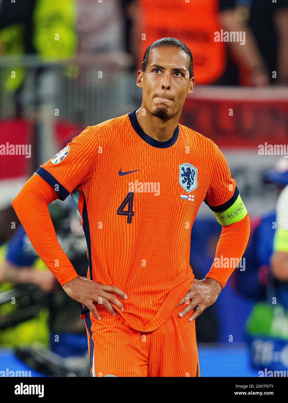 Virgil VAN DIJK, NL 4 sad after the semi final match NETHERLANDS ...