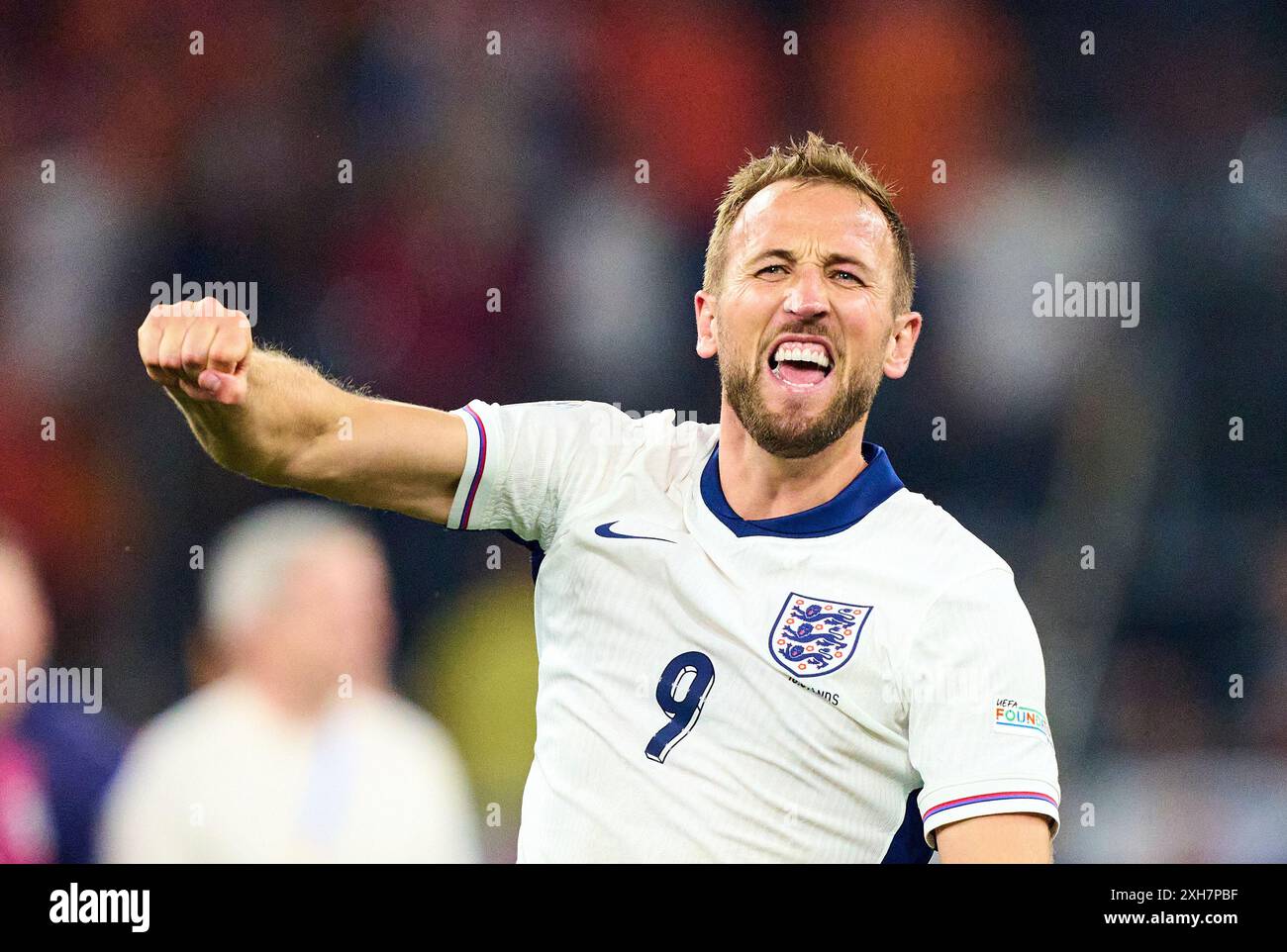 Harry KANE, England 9 celebrates his goal, happy, laugh, celebration ...