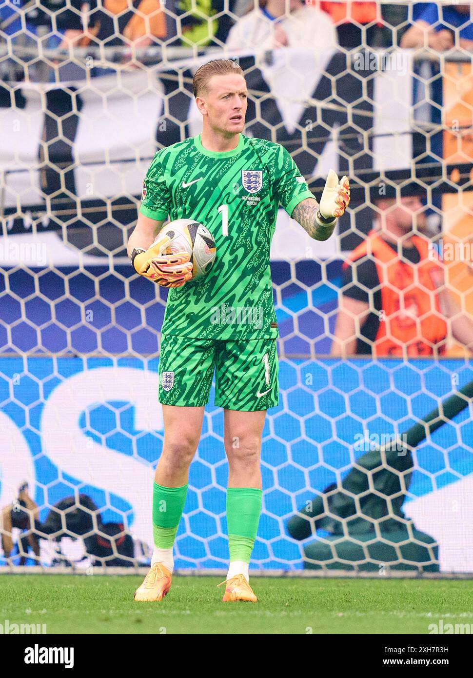 Jordan Pickford, England 1 in the semi final match NETHERLANDS ...