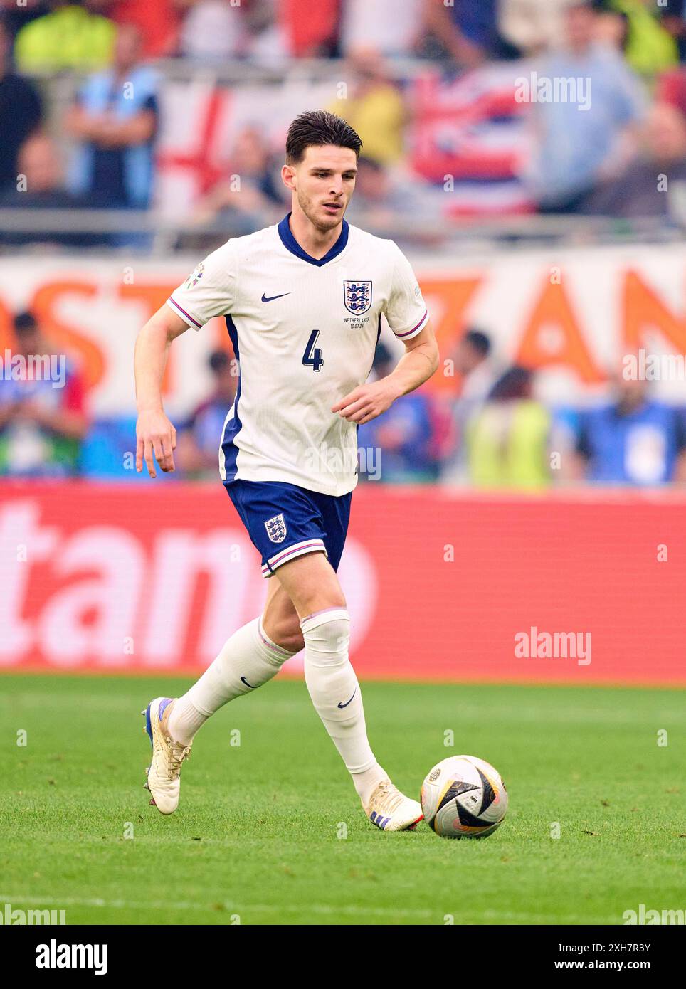 Declan Rice, England 4 in the semi final match NETHERLANDS - ENGLAND 1 ...