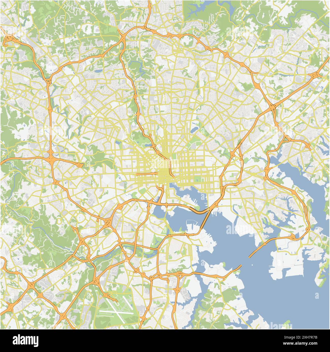 Baltimore maryland aerial Stock Vector Images - Alamy