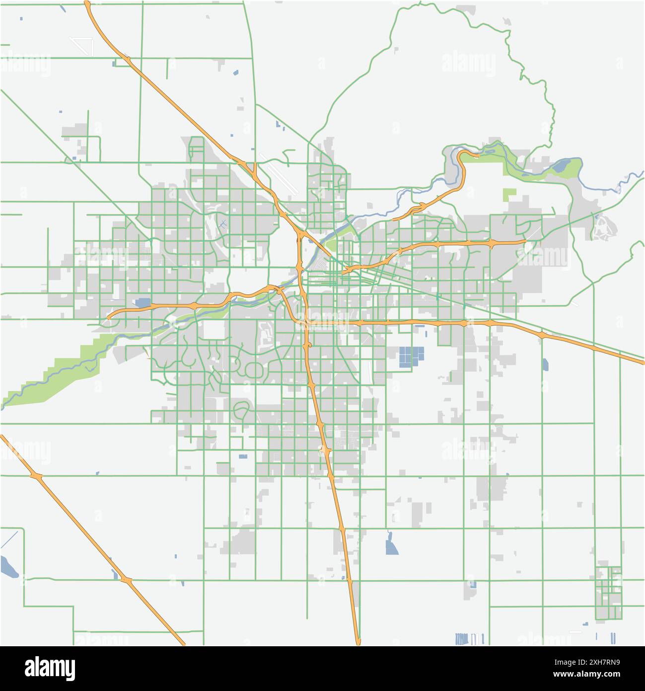 California road map hi-res stock photography and images - Alamy