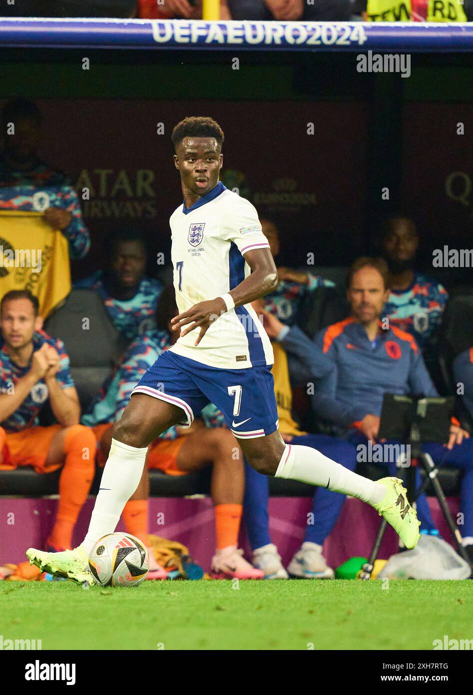 Bukayo Saka, England 7. in the semi final match NETHERLANDS - ENGLAND 1 ...