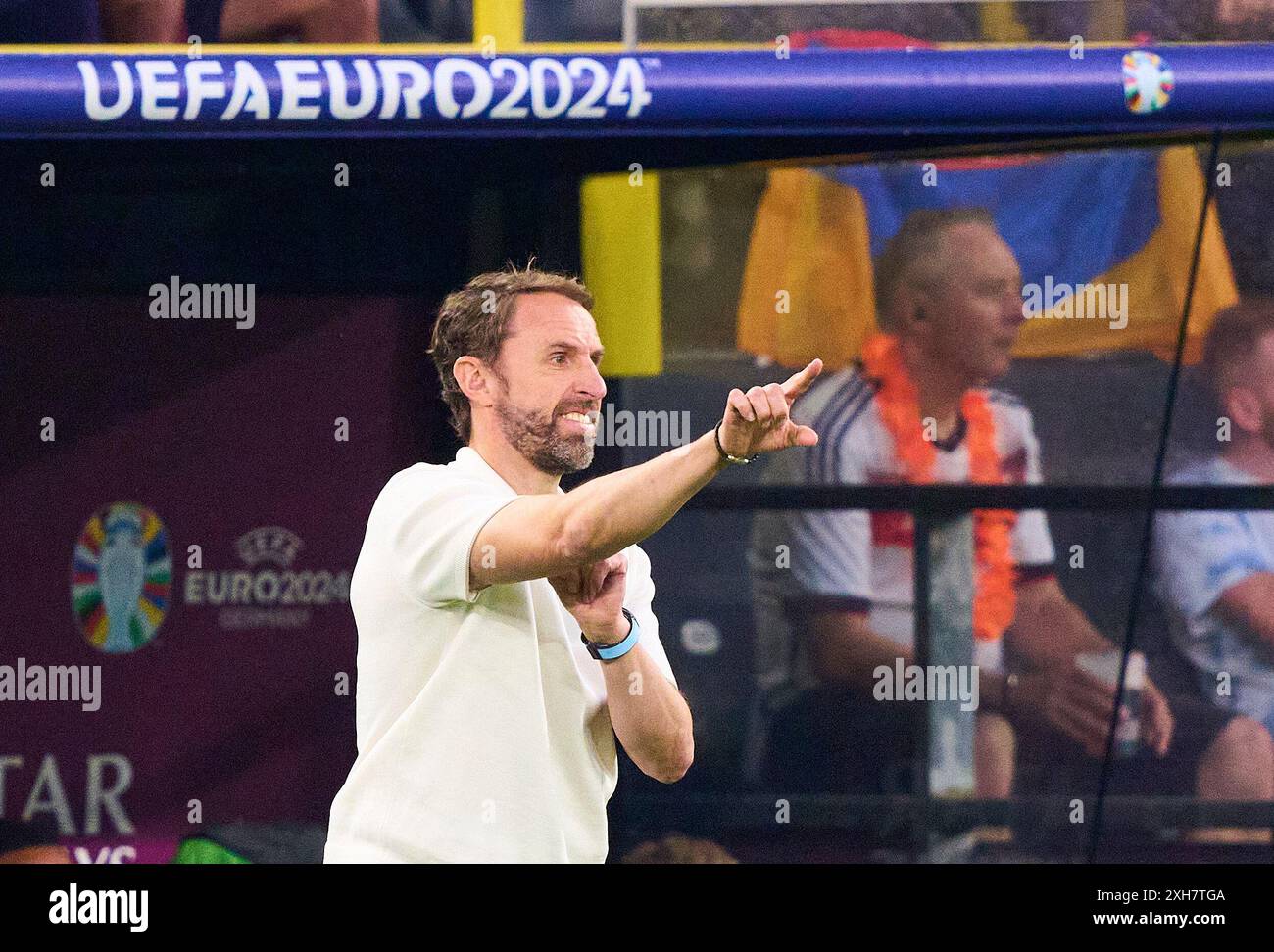 Gareth Southgate, headcoach England, in the semi final match ...