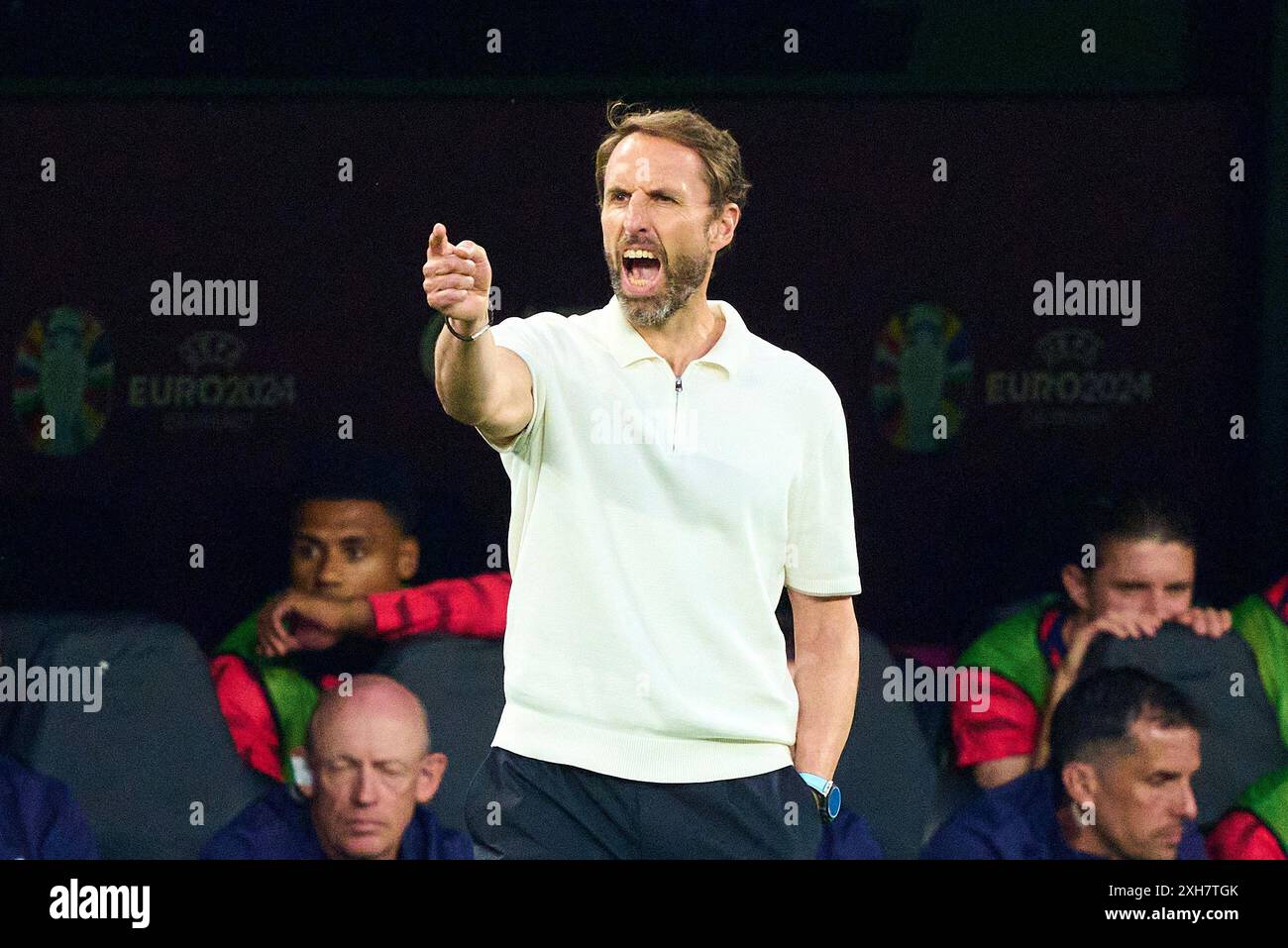 Gareth Southgate, headcoach England, in the semi final match ...