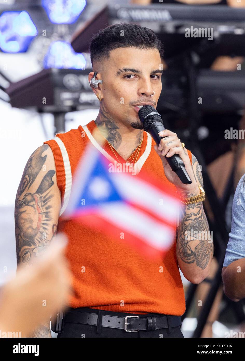 Puerto Rican singer Rauw Alejandro performs on NBC's Today show at ...