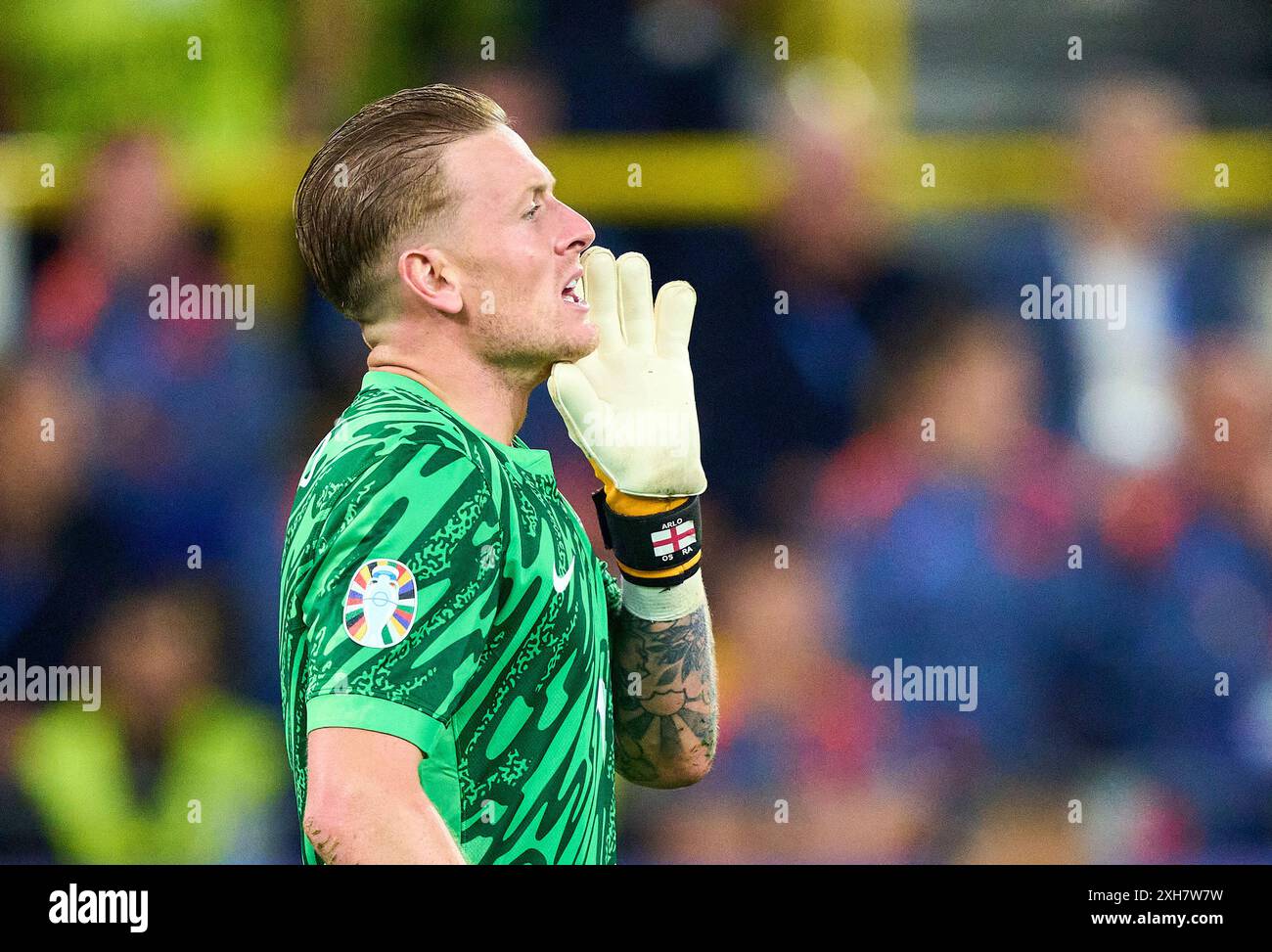 Jordan Pickford, England 1 in the semi final match NETHERLANDS ...