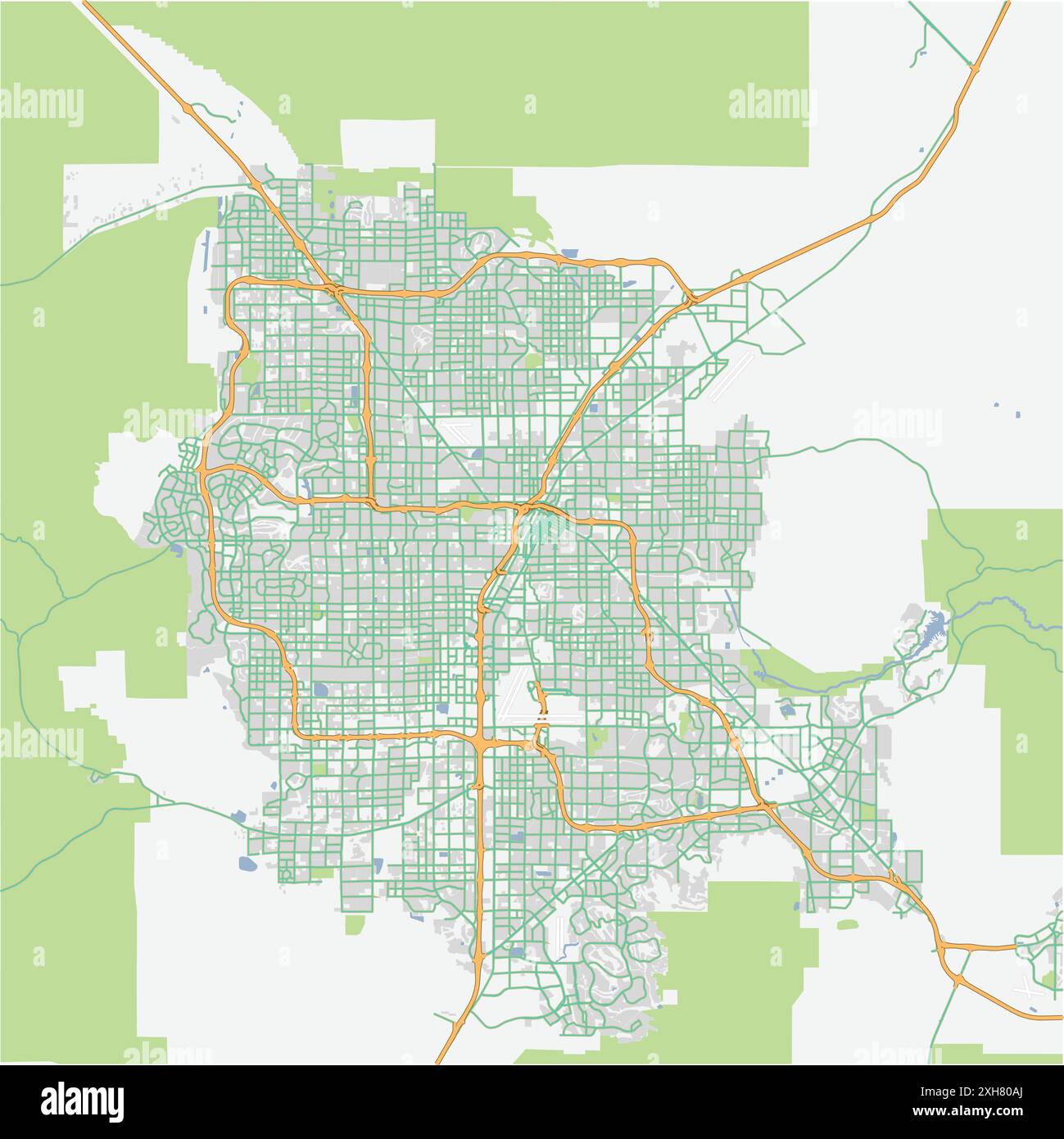 Detailed Map Las Vega Highways Las Vegas Zip Codes