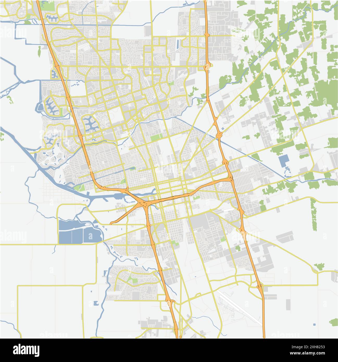 Map of stockton Stock Vector Images - Alamy