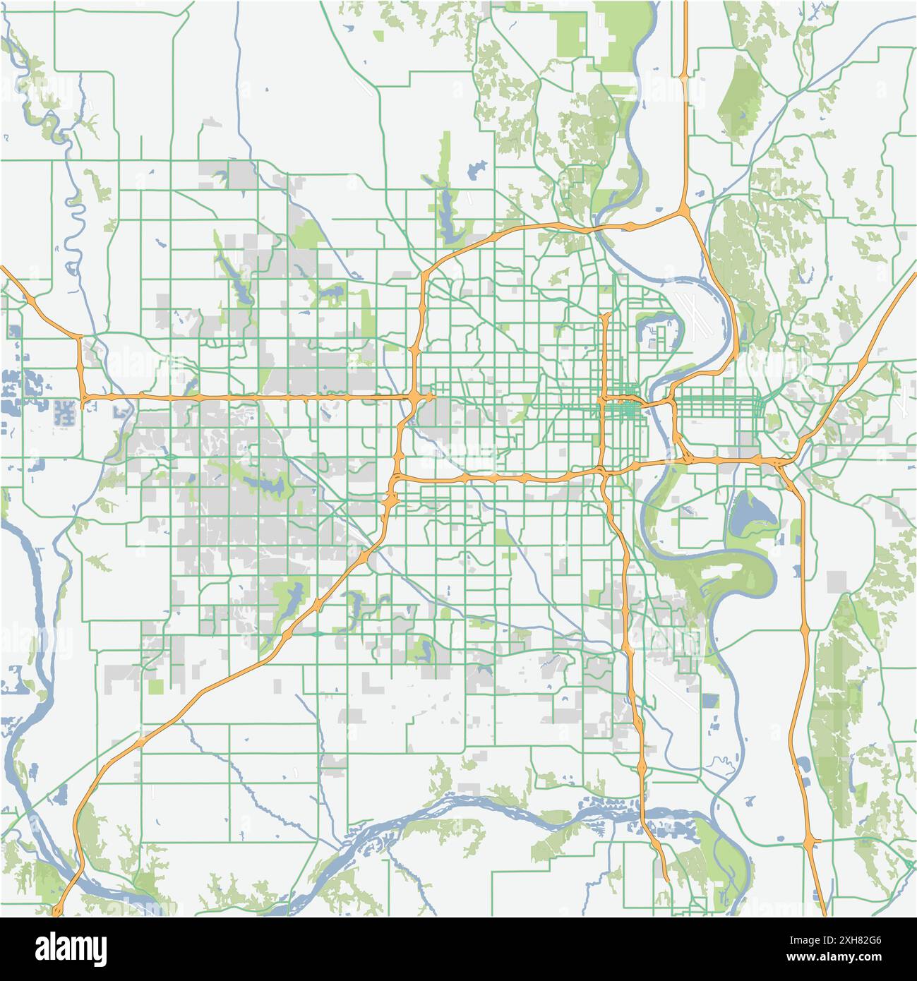 Omaha Highway Map Omaha Nebraska Map GIS Geography