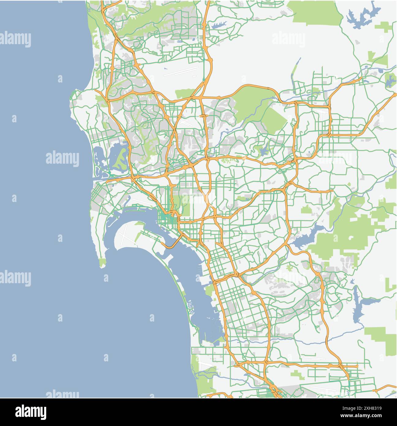 San Diego California Map