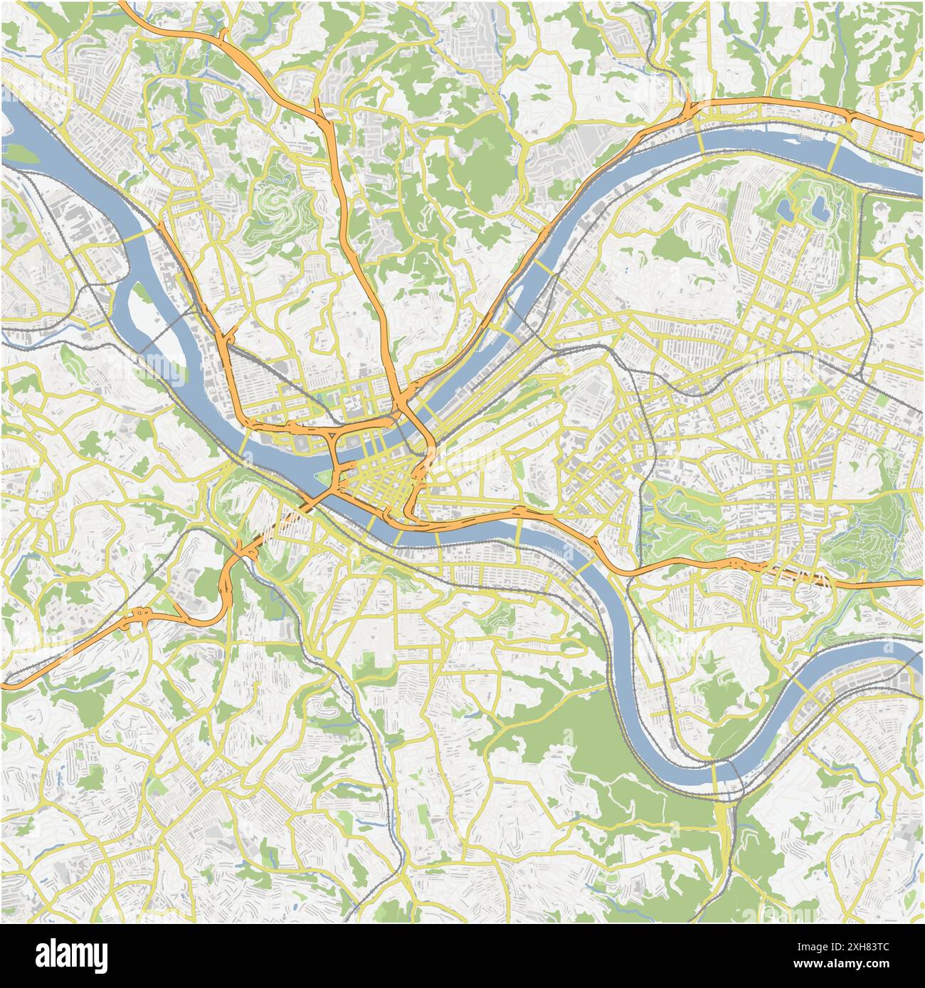 Driving Map Of Pittsburgh Pa