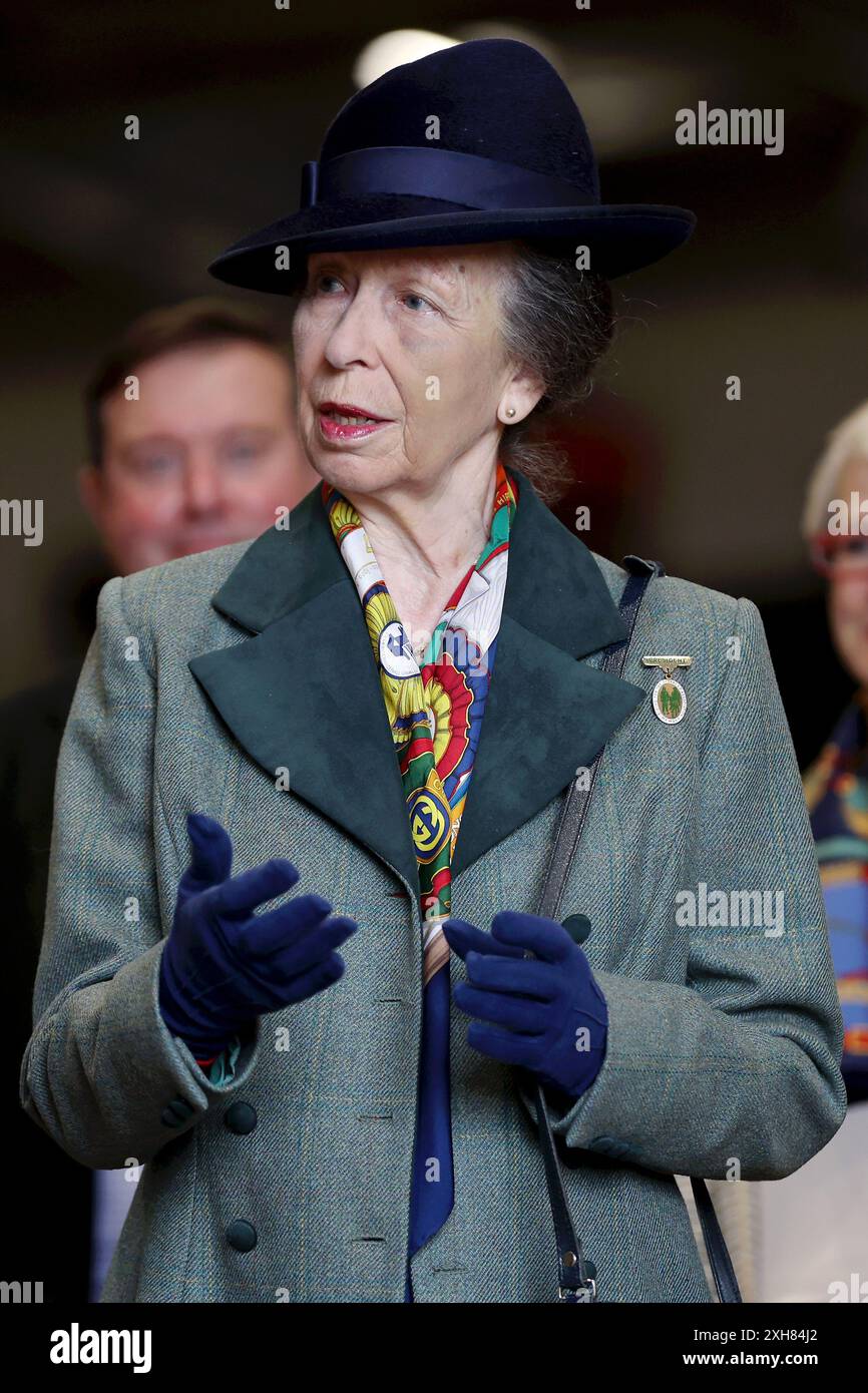 The Princess Royal during a visit to the Riding for the Disabled ...