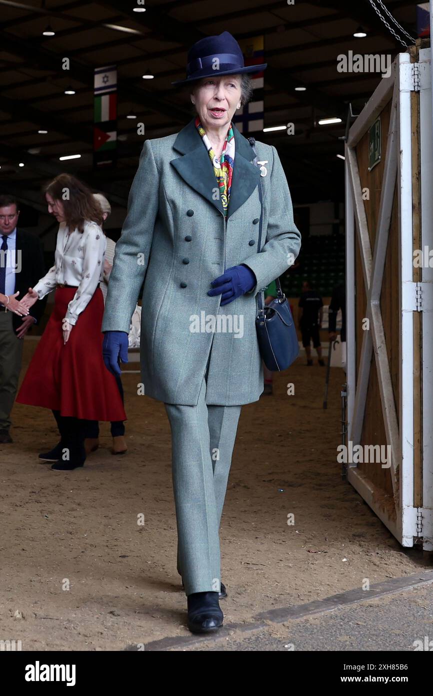 The Princess Royal during a visit to the Riding for the Disabled ...