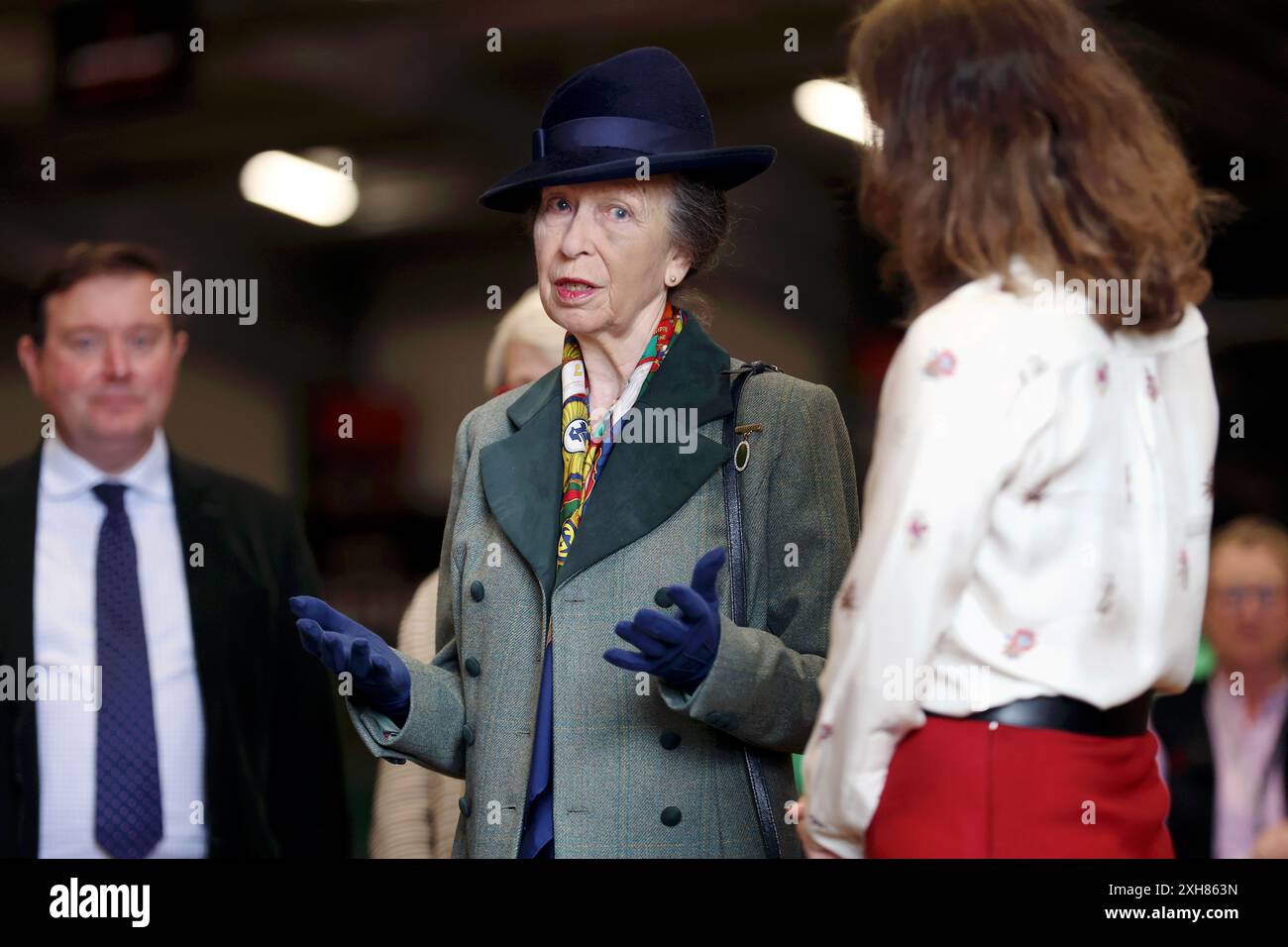 The Princess Royal during a visit to the Riding for the Disabled ...