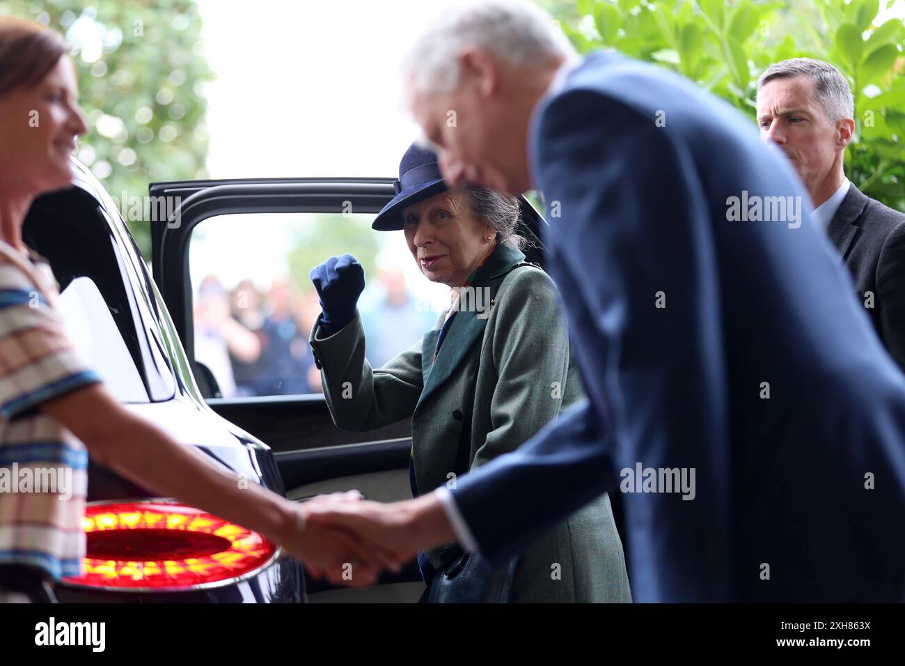 The Princess Royal during a visit to the Riding for the Disabled ...