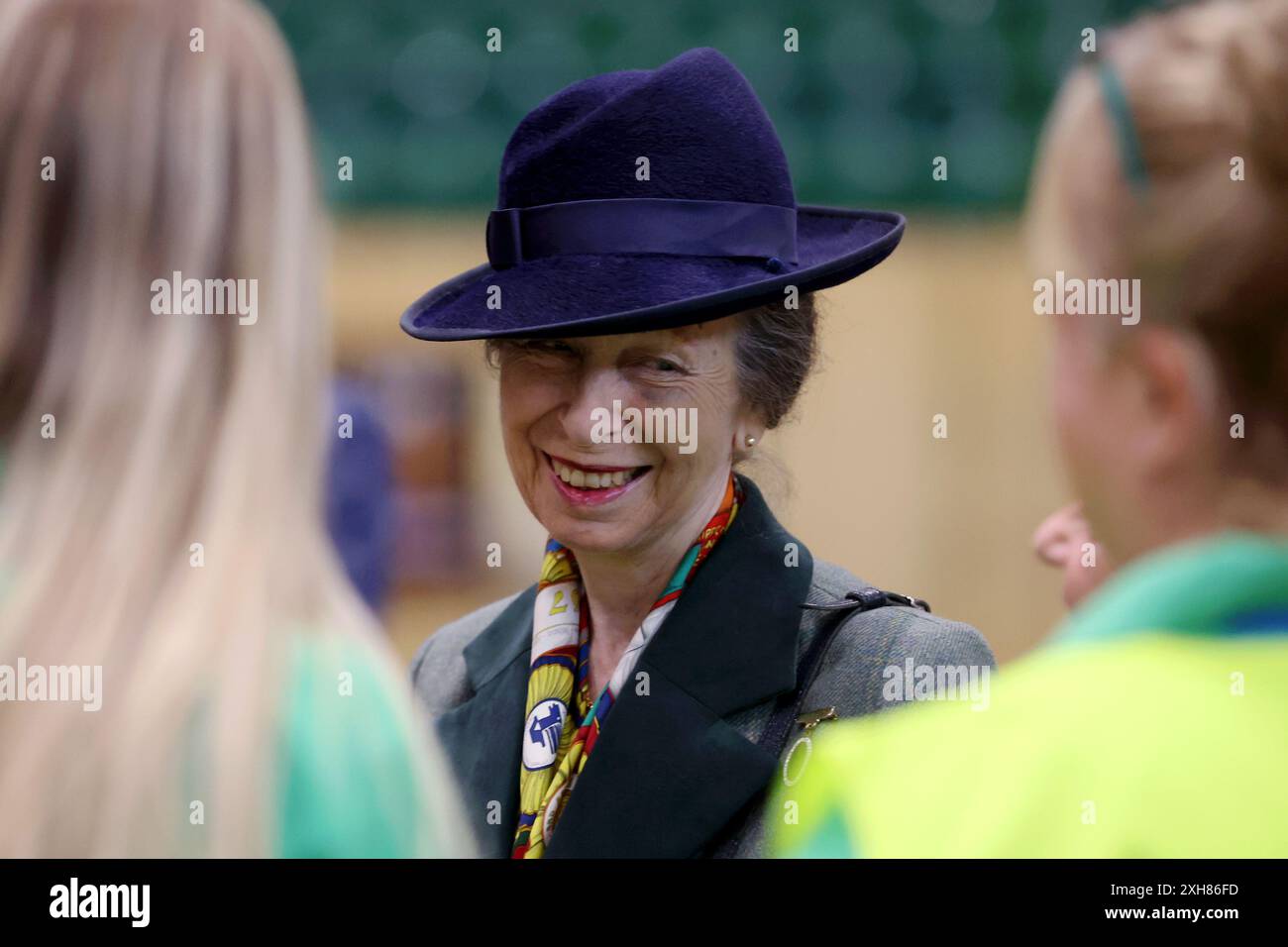 The Princess Royal during a visit to the Riding for the Disabled ...