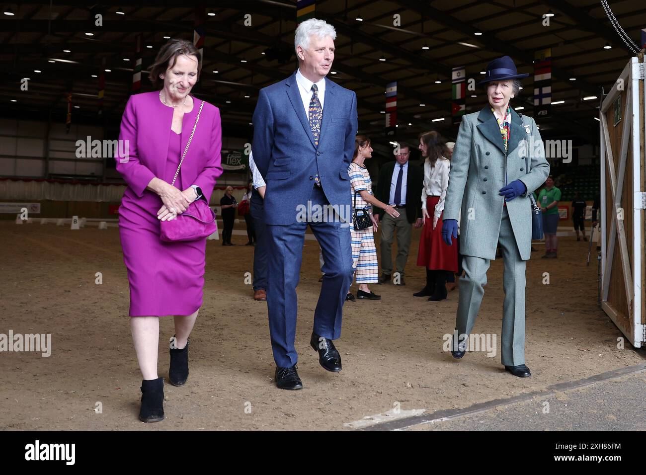 The Princess Royal during a visit to the Riding for the Disabled ...