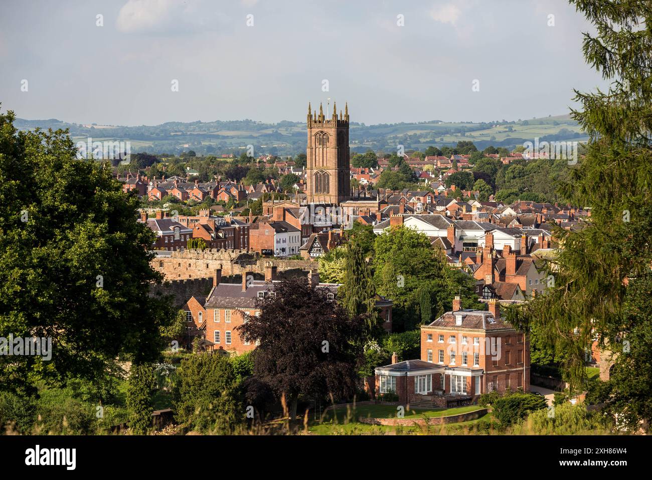Ludlow from whitcliffe common hi-res stock photography and images - Alamy