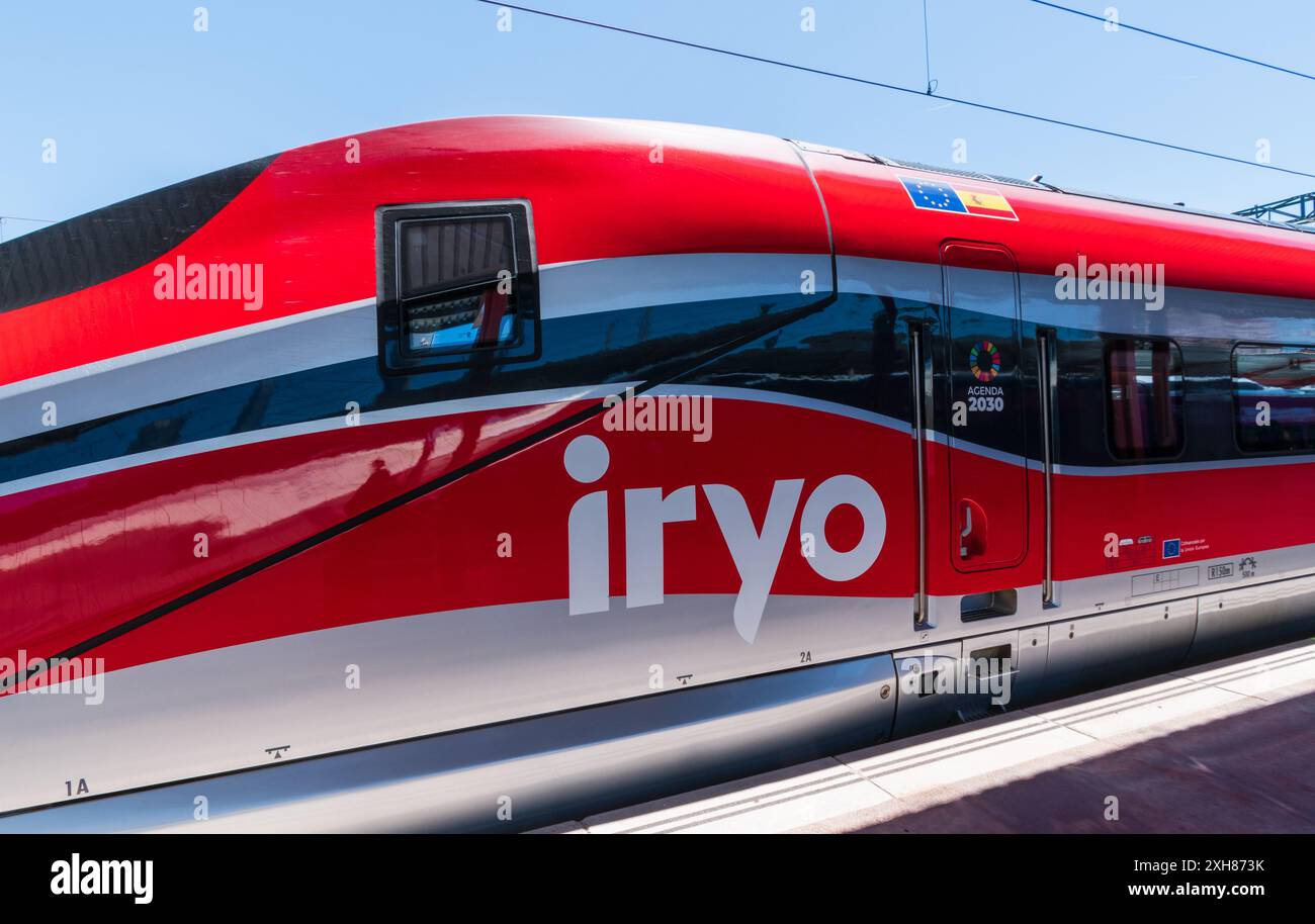Madrid, Spain - 07 02 2024 : train of the Iryo railway company Stock ...