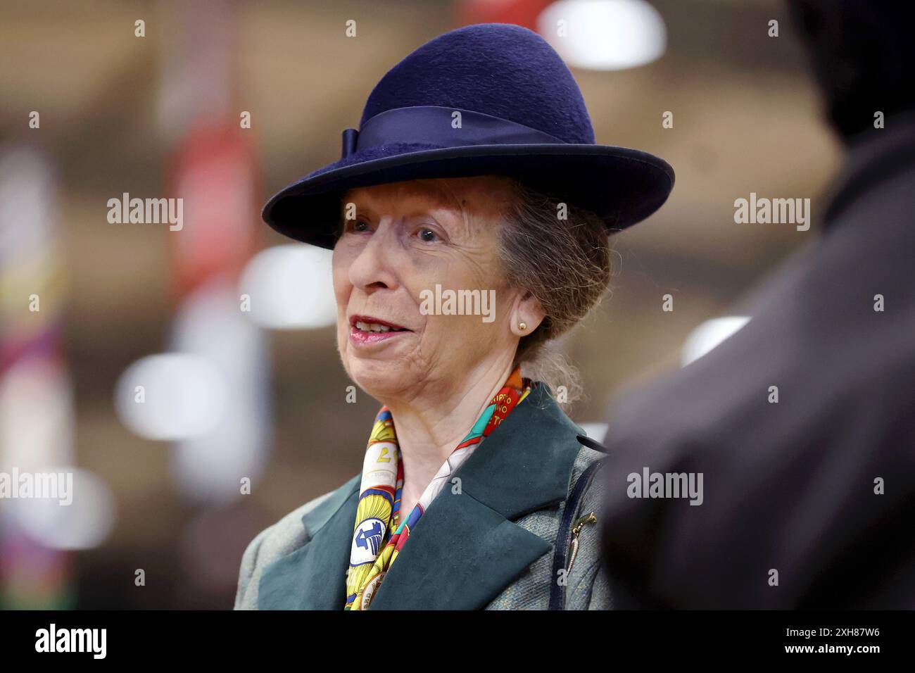 The Princess Royal during a visit to the Riding for the Disabled ...