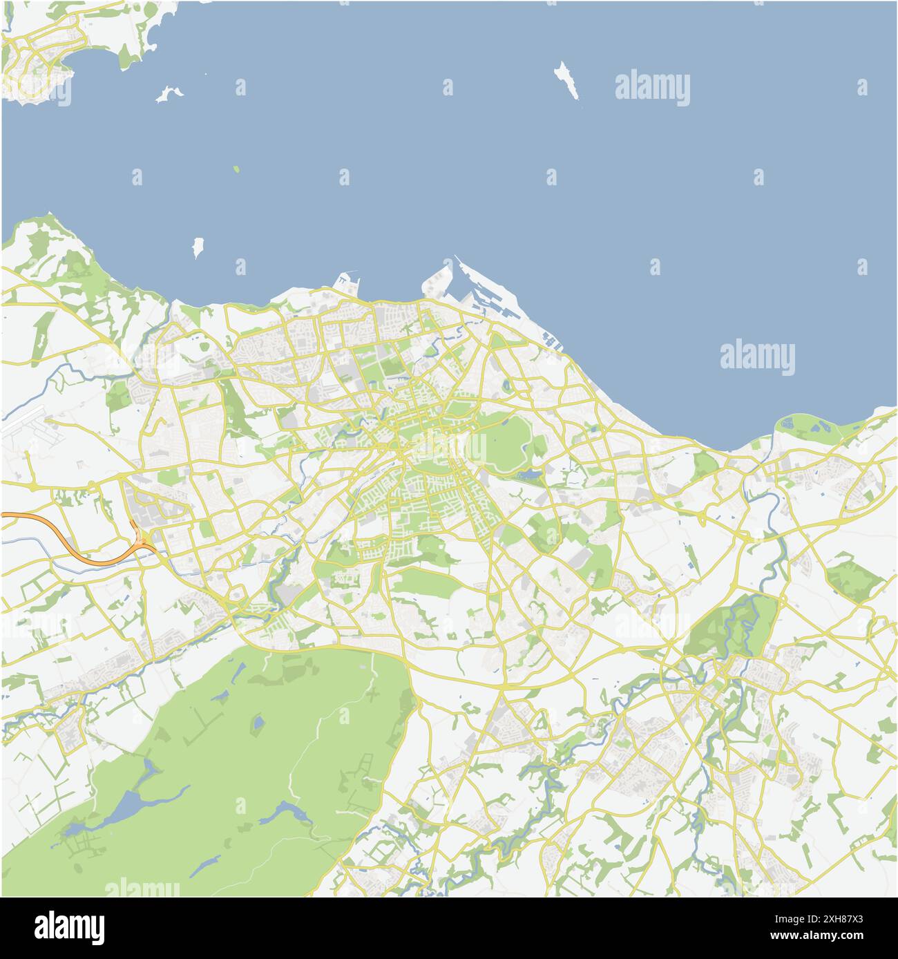 Map of edinburgh hi-res stock photography and images - Alamy