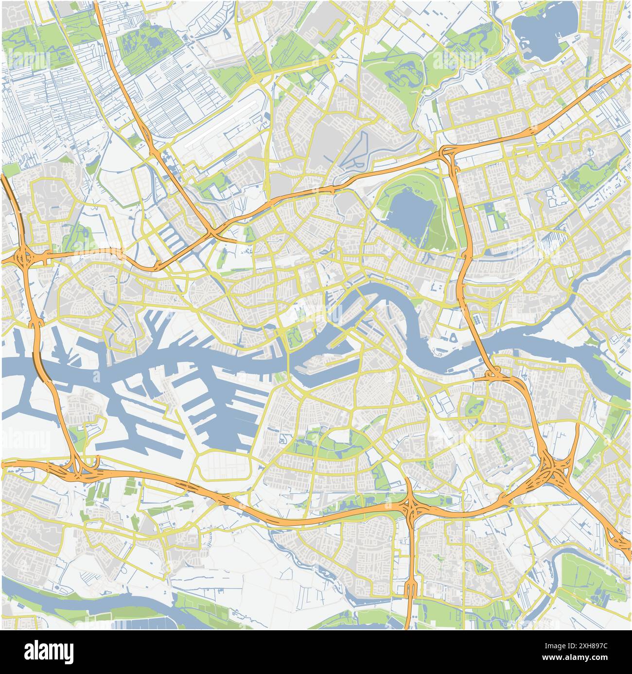Map of rotterdam hi-res stock photography and images - Alamy