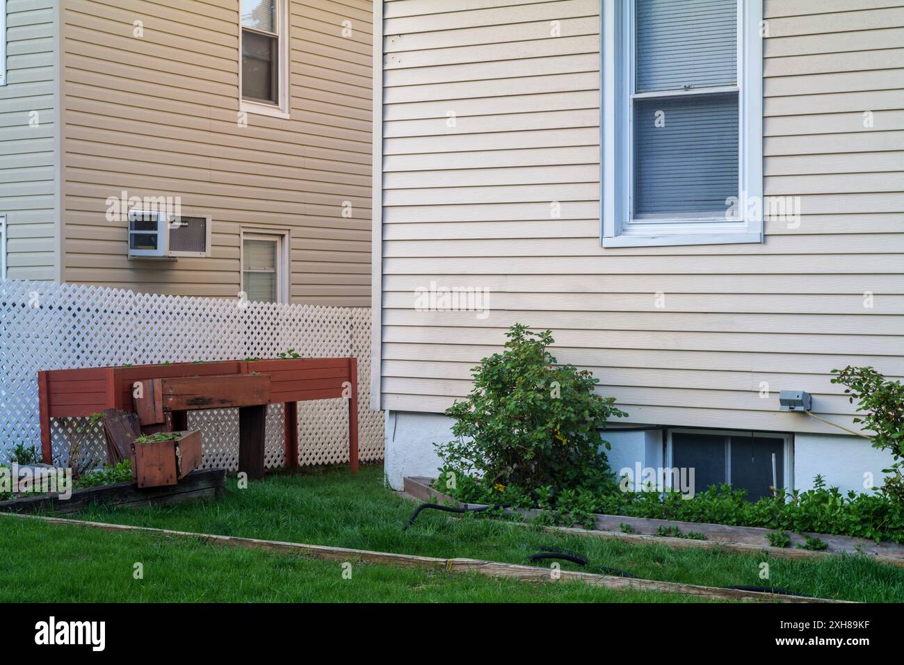 Small area of the yard with chairs hi-res stock photography and images ...