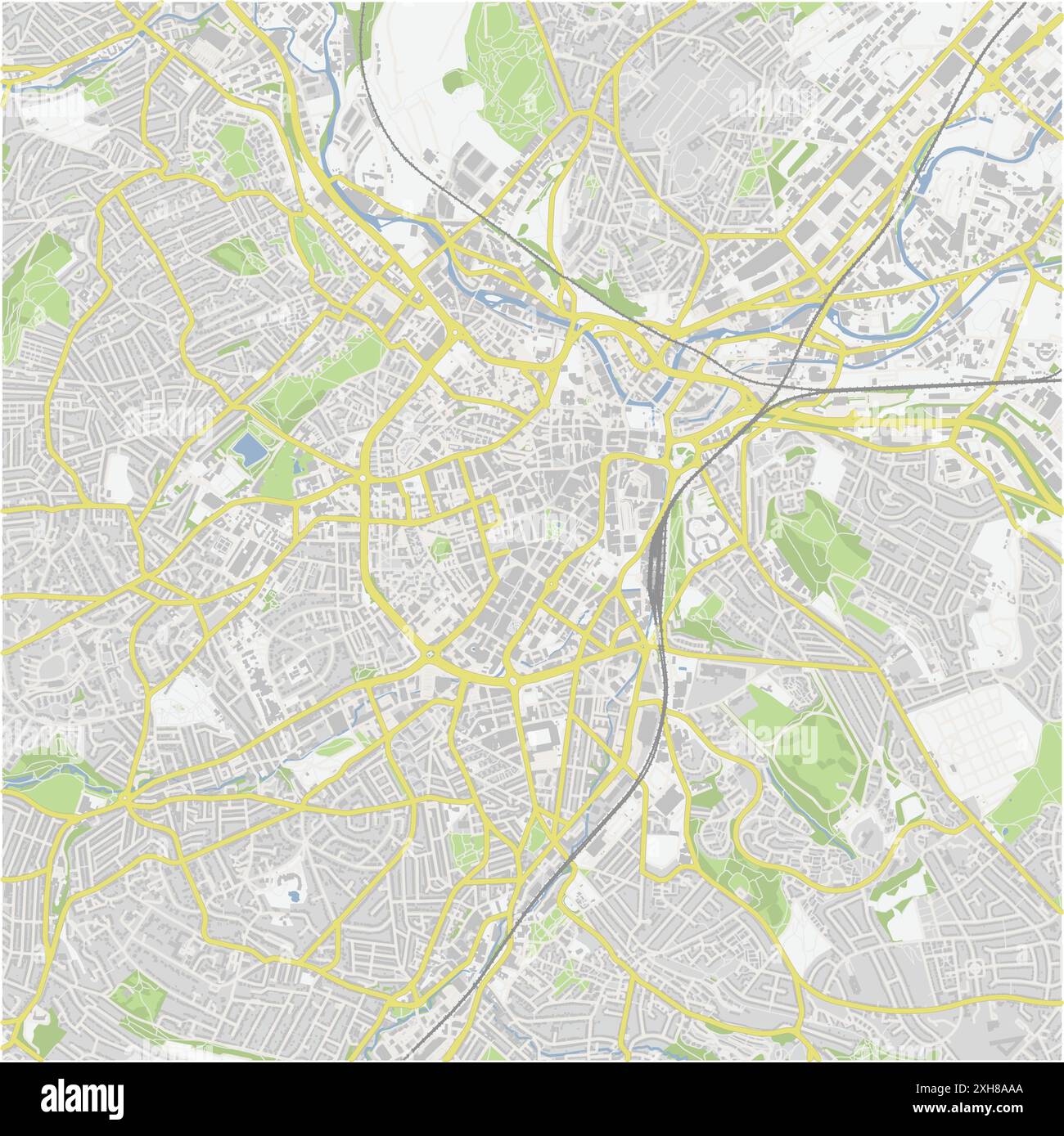 Map of sheffield hi-res stock photography and images - Alamy