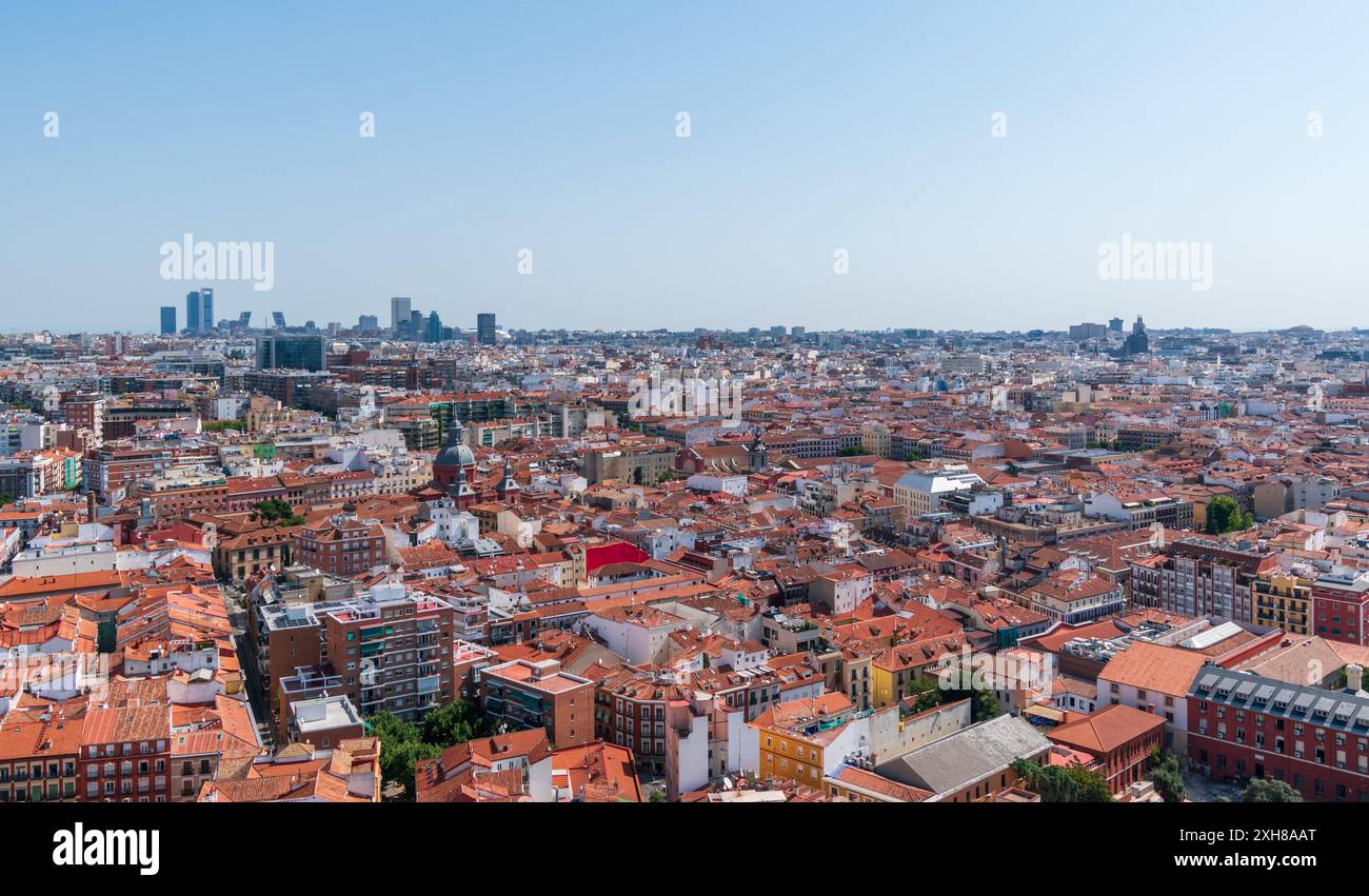 Aerial view of Madrid, Spain Stock Photo - Alamy