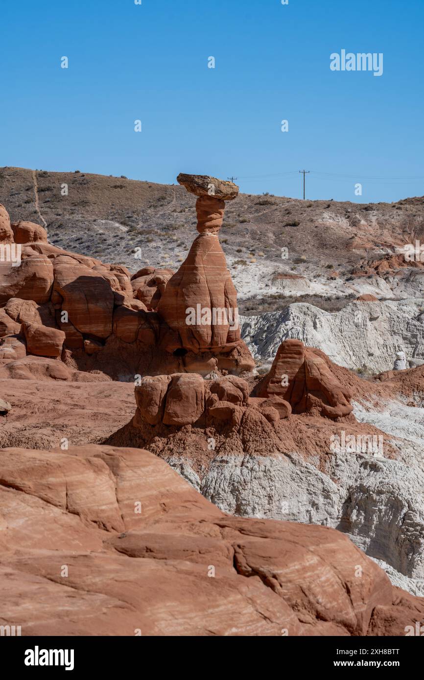 Toadstool Rock formation - Grand Staircase Escalante National Monument ...
