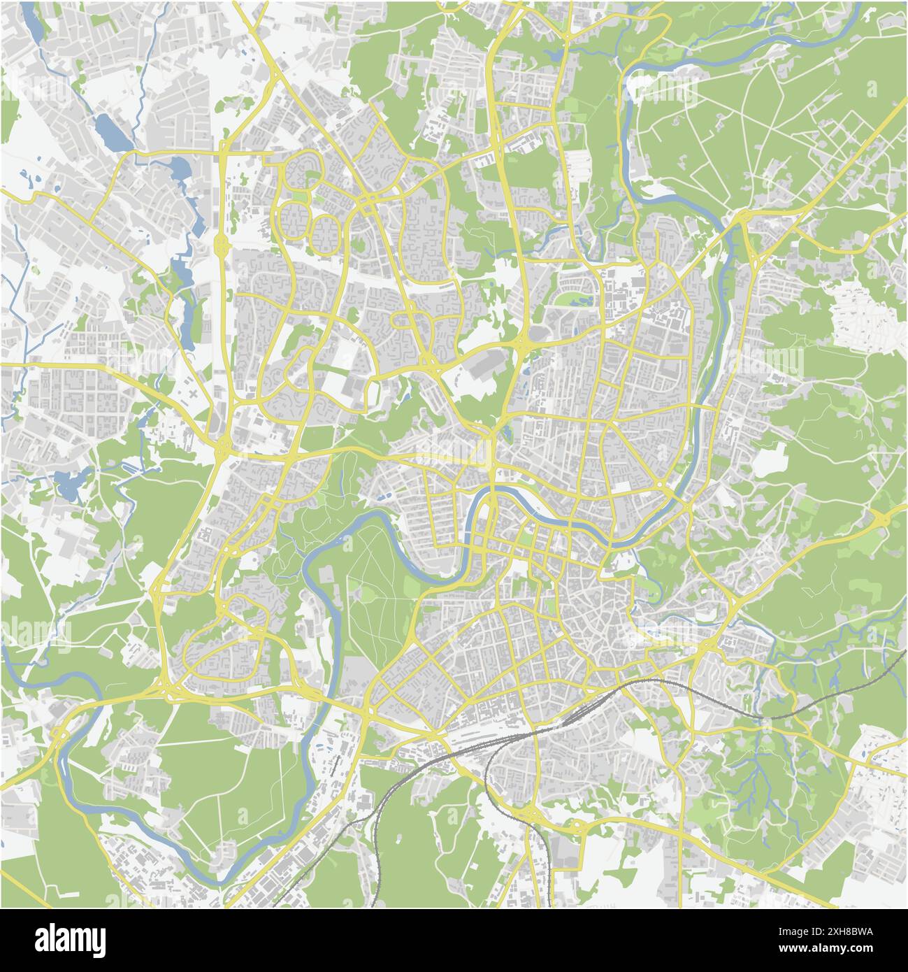 Map of vilnius hi-res stock photography and images - Alamy