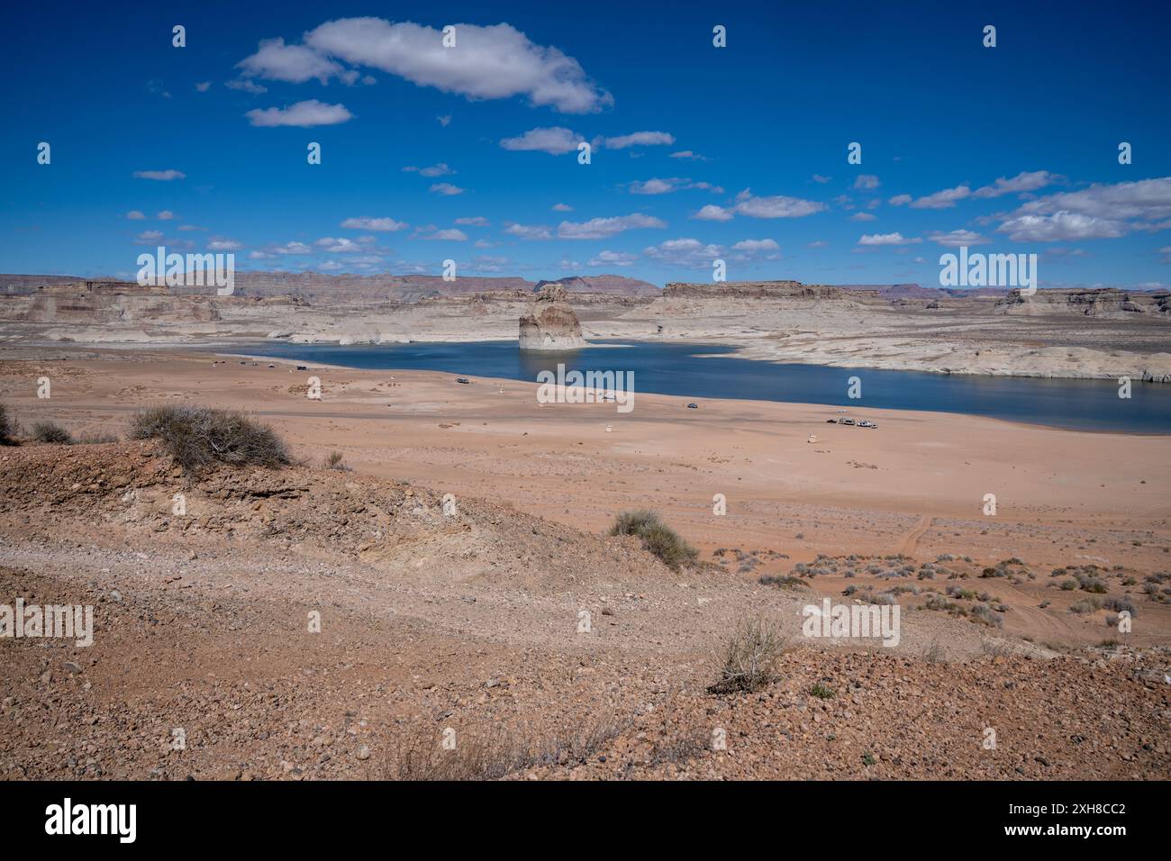 Lone Rock Beach at Lake Powell Stock Photo - Alamy