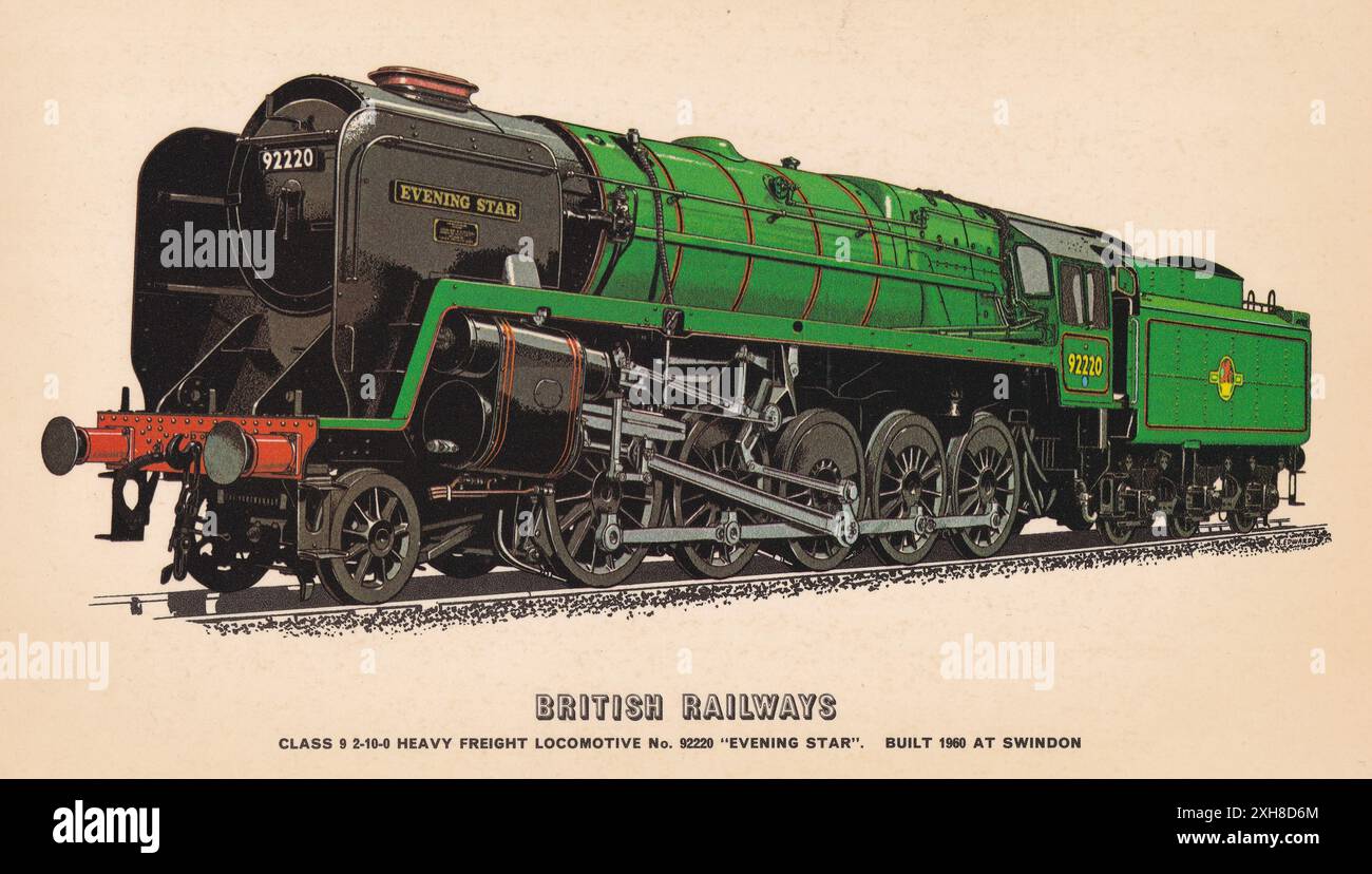 British Railways - Class 9 2-10-0 Heavy Freight Locomotive No. 92220 ...