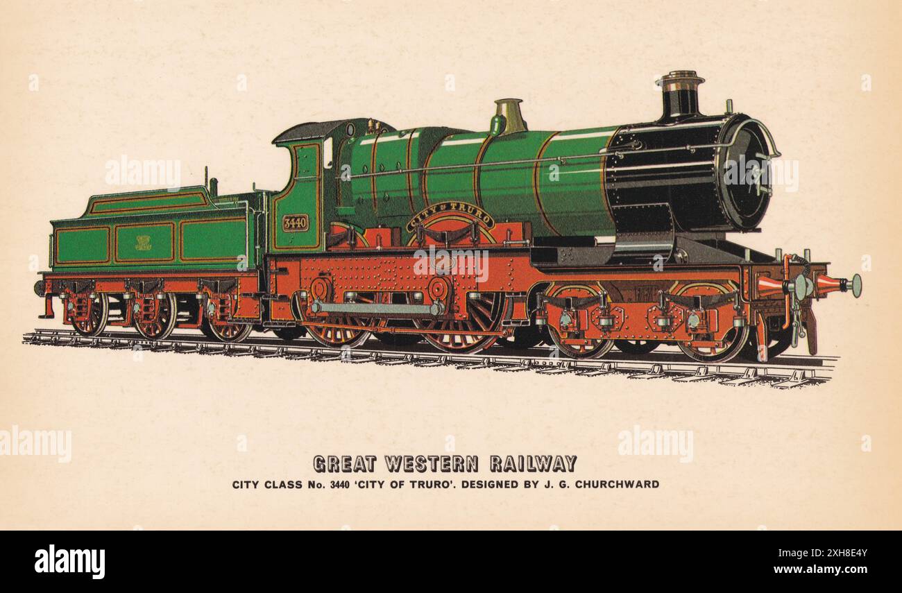 Great Western Railway - City Class No. 3440 City of Truro. Designed by ...