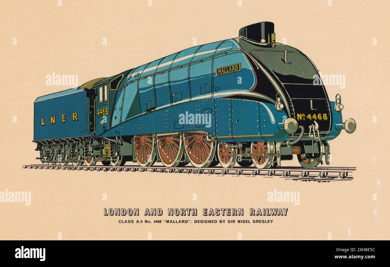London and North Eastern Railway - Class A/4 No. 4468 Mallard. Designed ...