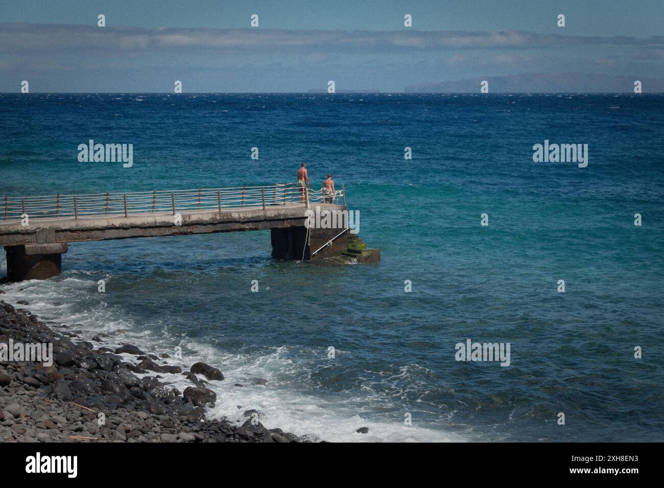 Swimming water ocean pier hi-res stock photography and images - Alamy
