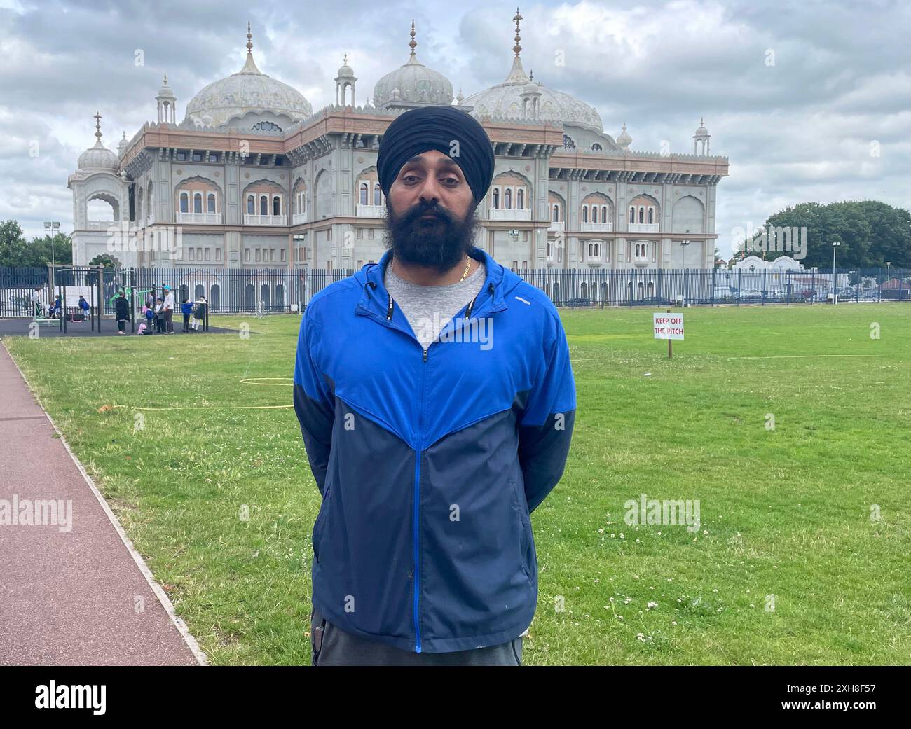 Avtar Singh, 44, at the Siri Guru Nanak Darbar Gurdwara temple in Gravesend, Kent. Sikh ...