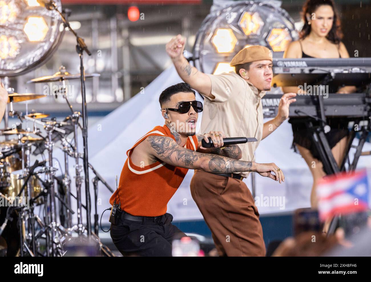 Puerto Rican singer Rauw Alejandro performs on NBC's Today show at ...