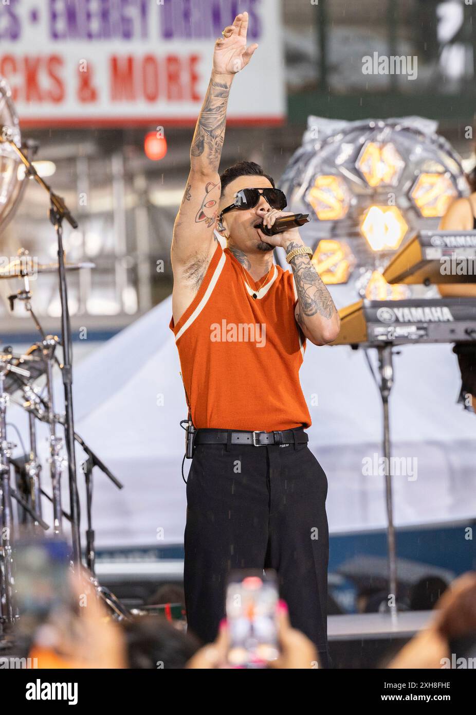 Puerto Rican singer Rauw Alejandro performs on NBC's Today show at ...