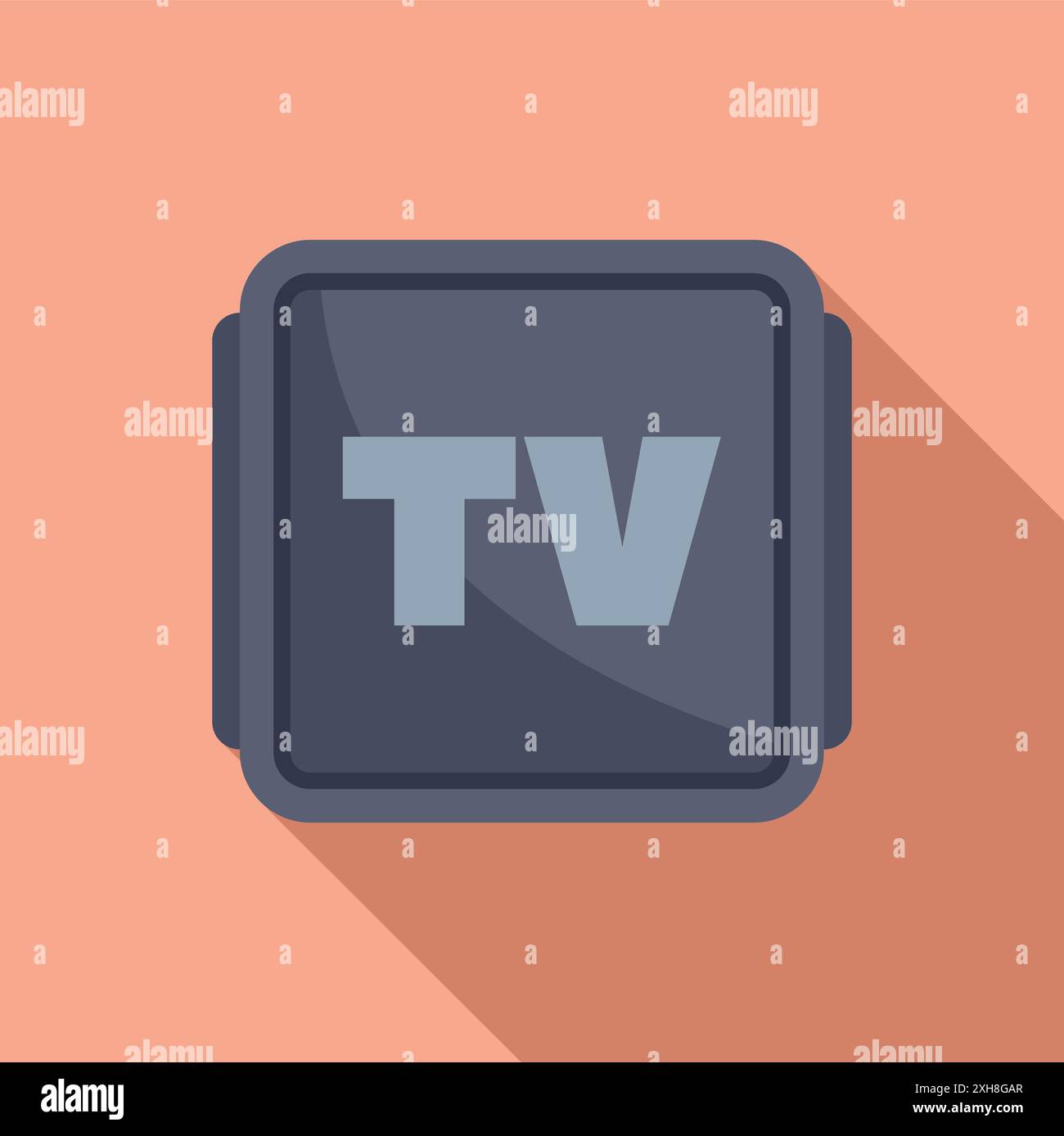 Retro tv set with a large screen displaying a prominent tv logo ...