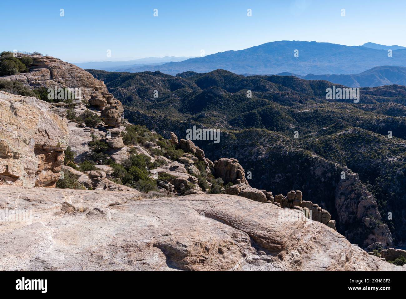 Windy Point scenic overlook along the Mt Lemmon Catalina Scenic Byway ...