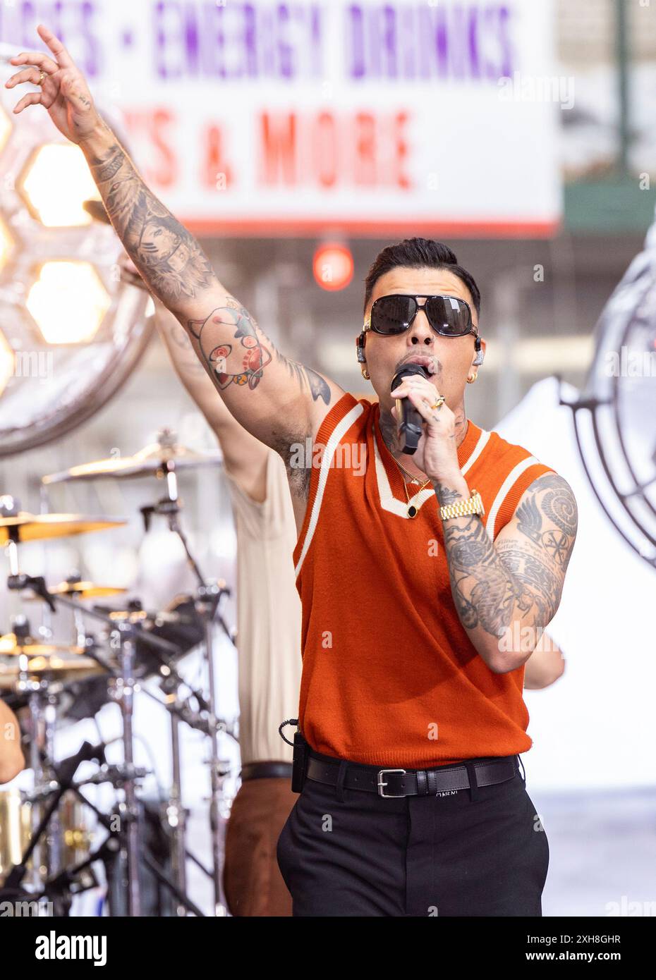 Puerto Rican singer Rauw Alejandro performs on NBC's Today show at ...