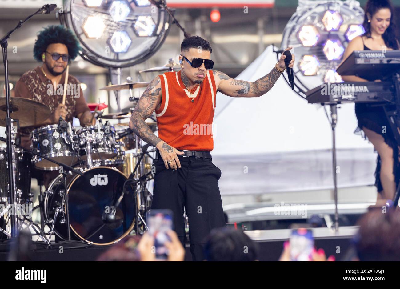 Puerto Rican singer Rauw Alejandro performs on NBC's Today show at ...